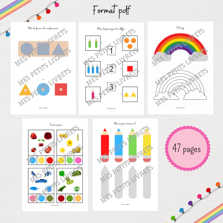 Format Choisir une option PDF Livret plastifié