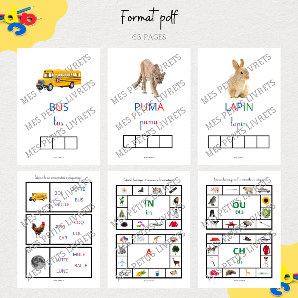 Format Choisir une option PDF Livret plastifié + lettres mobiles Format ...