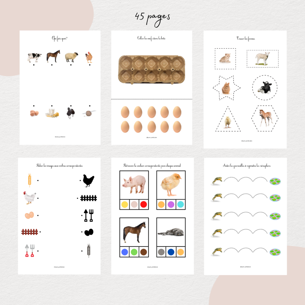 Mon cahier d’activités : LA FERME ET SES ANIMAUX – Mes petits livrets