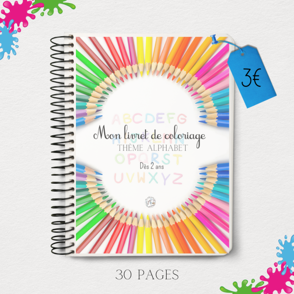 Mon livret de coloriage : L’ALPHABET – Mes petits livrets