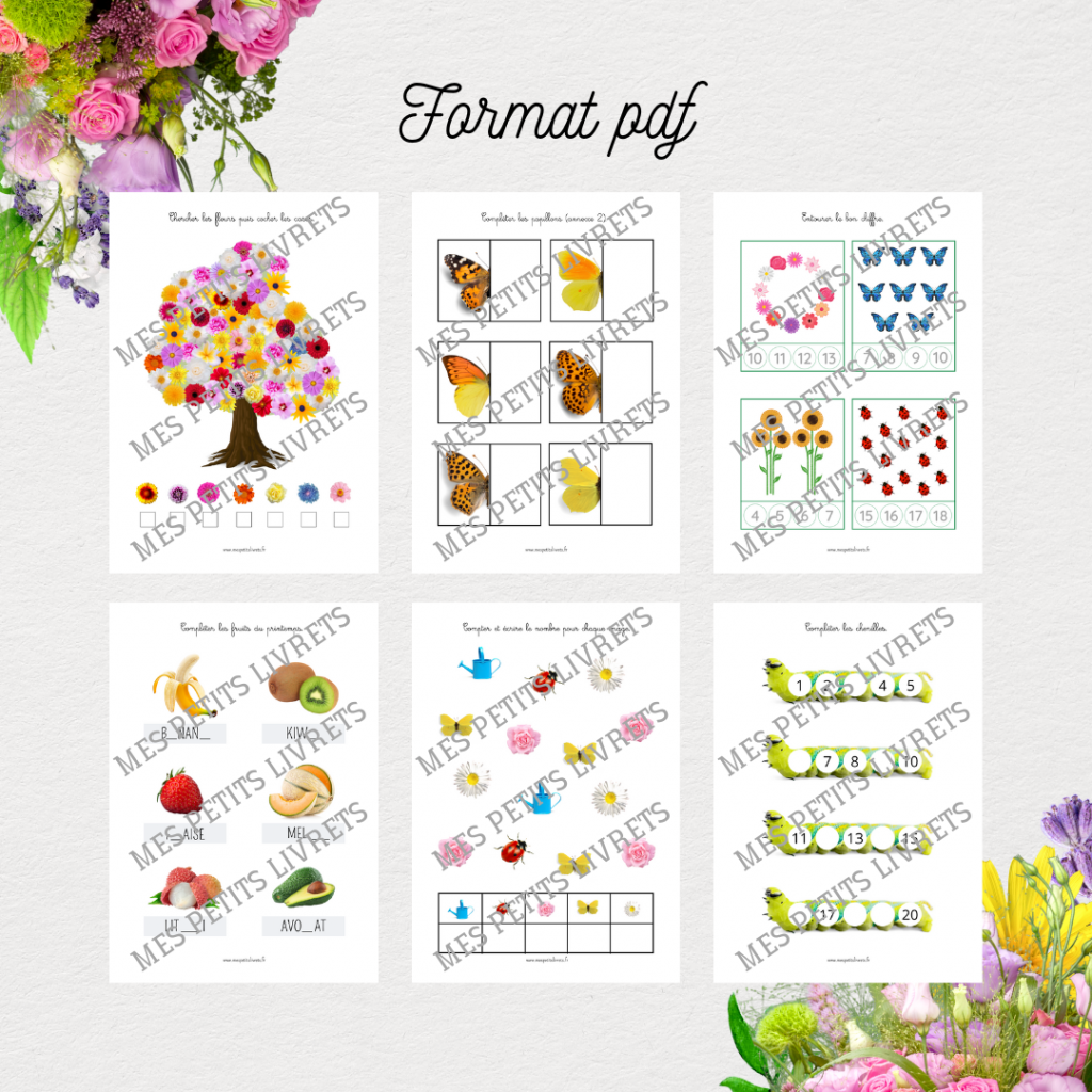 Format Choisir une option PDF Livret plastifié