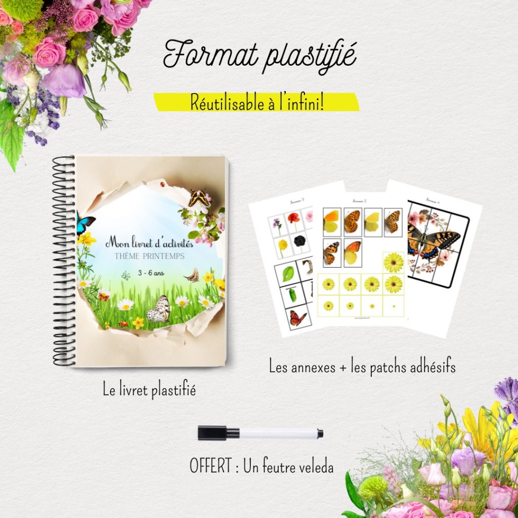 Mon livret d’activités : LE PRINTEMPS – Mes petits livrets