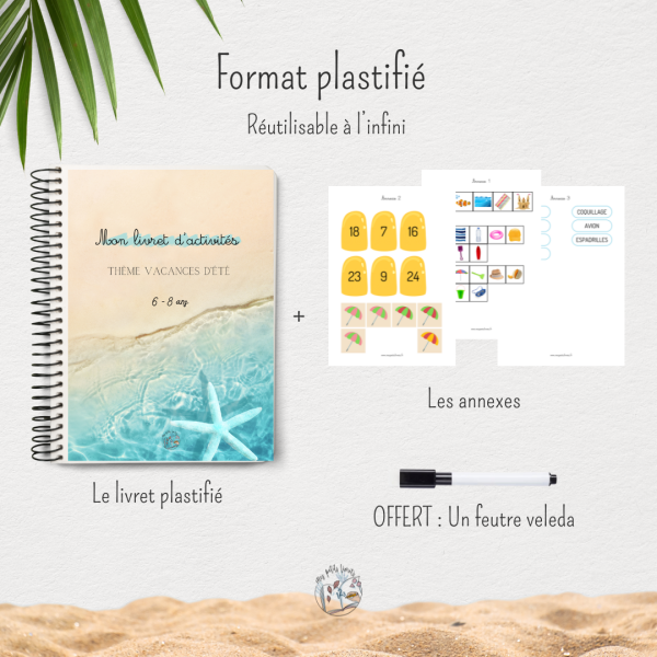Mon livret d’activités : LES VACANCES D’ÈTÉ 6-8 ans – Mes petits livrets