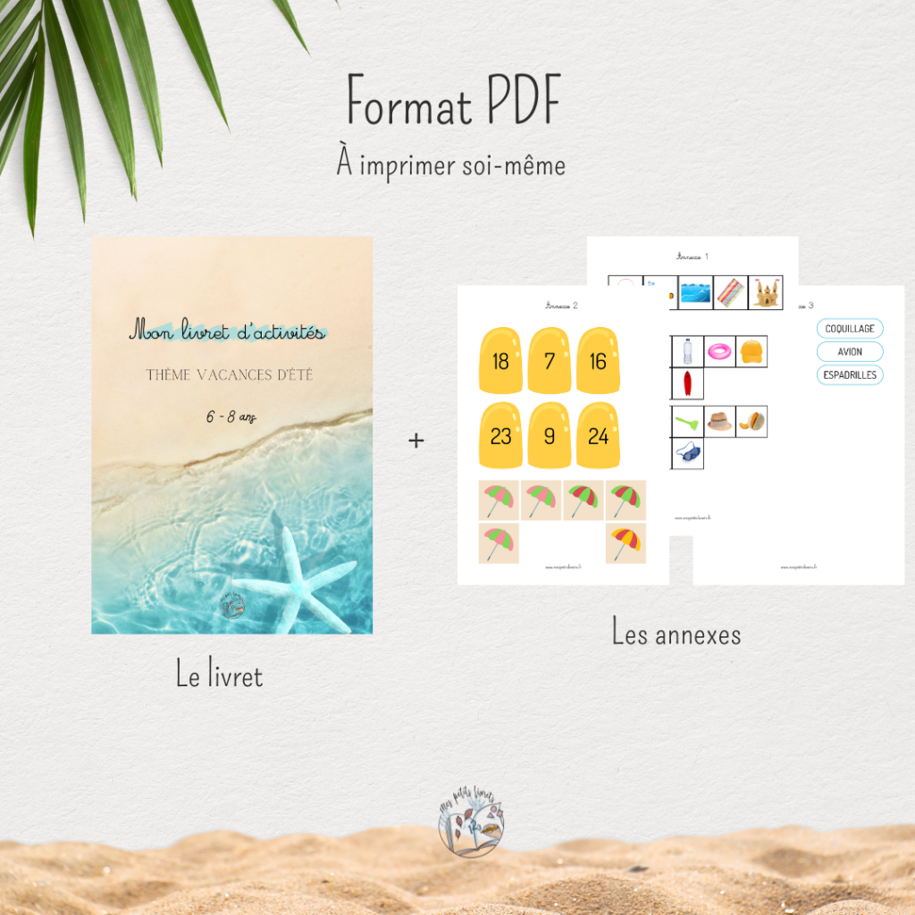 Mon livret d’activités : LES VACANCES D’ÈTÉ 6-8 ans – Mes petits livrets