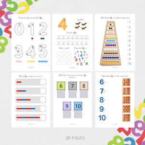 Mon livret d’activités: LES CHIFFRES – Mes petits livrets