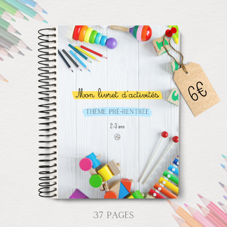 Mon livret d’activités : PRÉPARATION À LA MATERNELLE – Mes petits livrets
