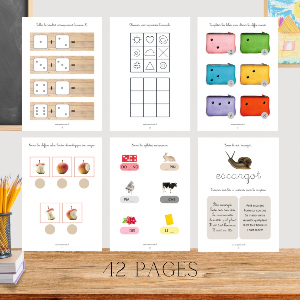 Mon livret d’activités : PRÉPARATION AU CP – Mes petits livrets